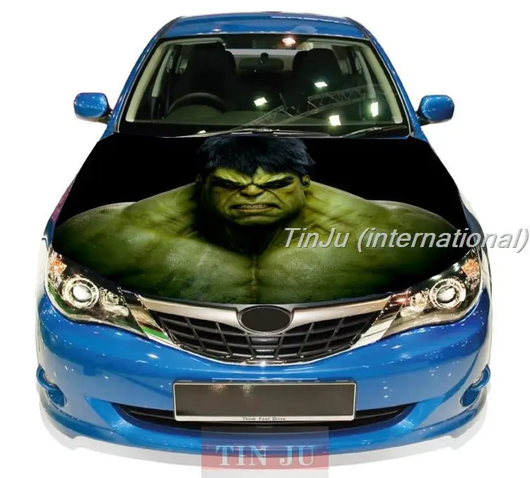 High quality ! Hulk Car hood stickers cartoon and decals auto 3d car ...