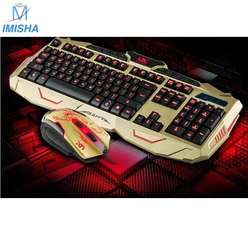 waterproof USB Backlights Professional Gaming Keyboard PC Keyboards for ...