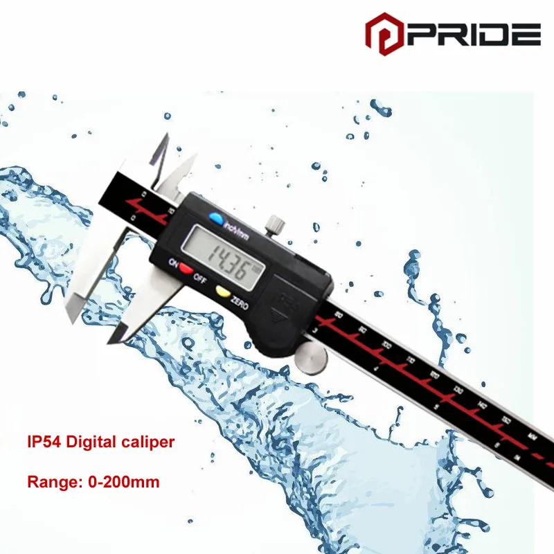 IP54 Water Resistant Digital Caliper 0 200mm|digital caliper|caliper ...