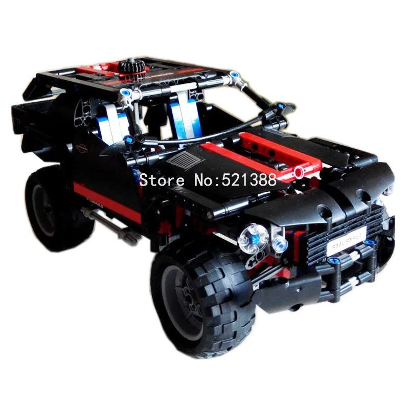 DIY Educatief Speelgoed auto suv cross country voertuig Blokken ...