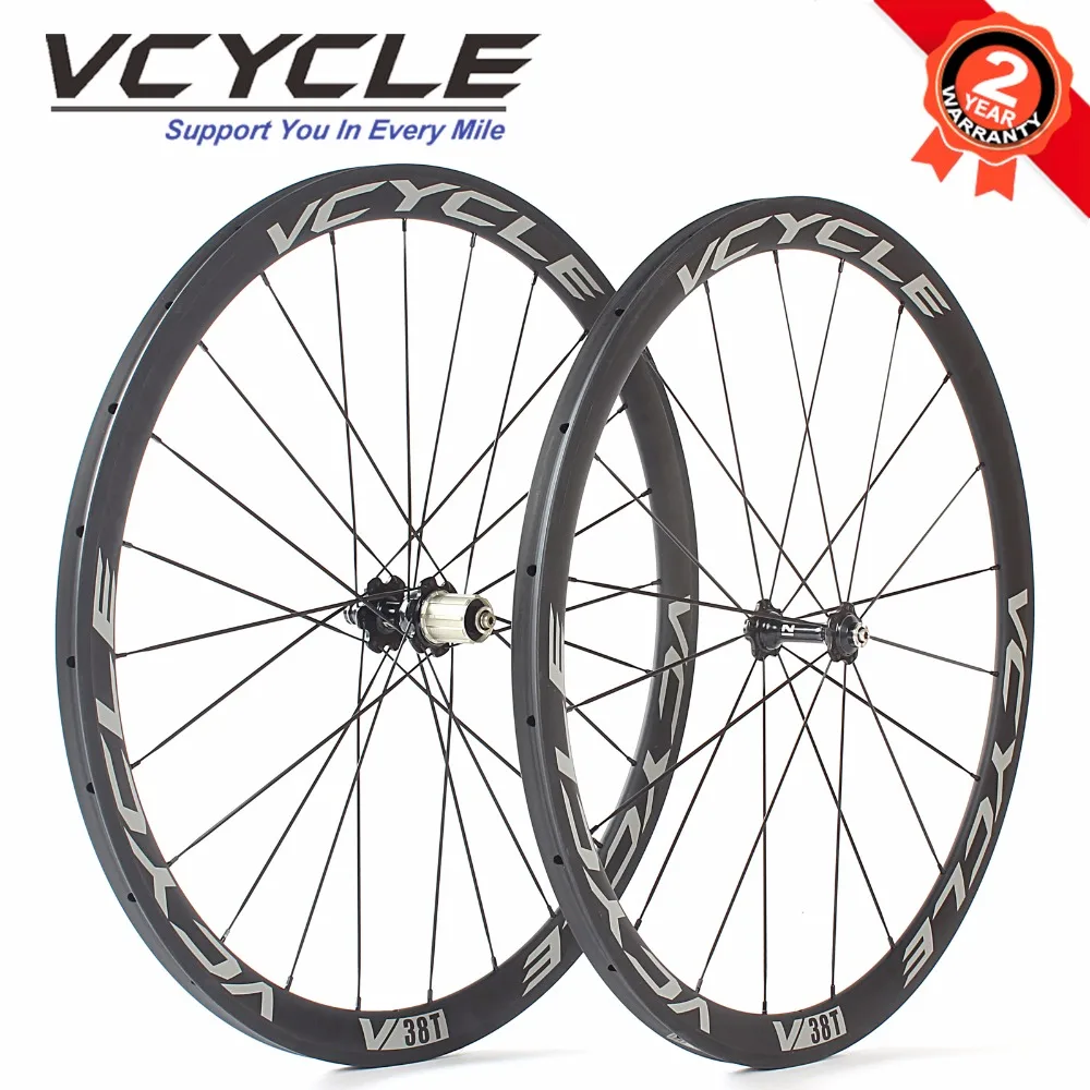 VCYCLE Light Carbon Wheels 38mm 50mm 60mm 88mm Carbon Clincher Tubular ...