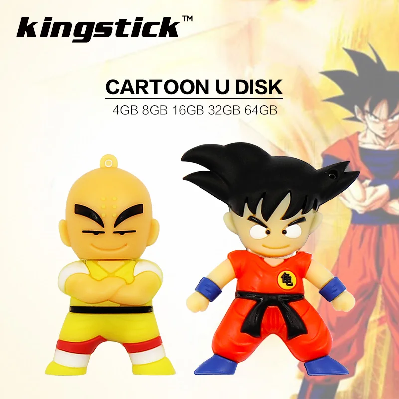 De la Serie Dragon Ball Krilin y Goku pendrive usb flash drive 64 gb 32 ...