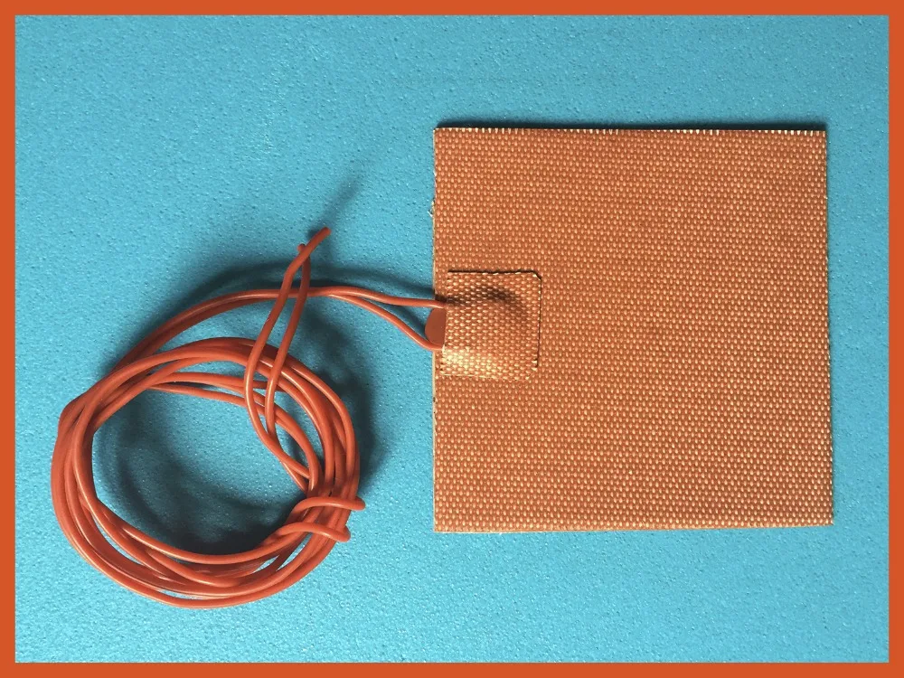 100x100mm 40W 12V Silicone Heater Mat Heating Element Heating Plate