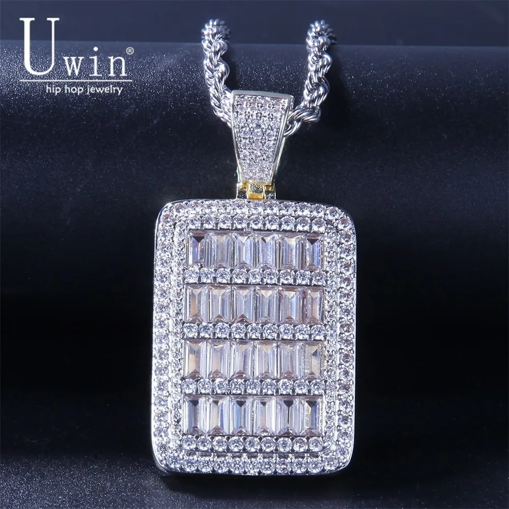 Military Card Pendant Necklace | Hip Hop Jewelry Zircon Pendant ...