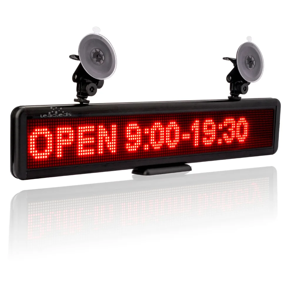 12v Led Car Sign Scrolling Advertising Message Display Board ...