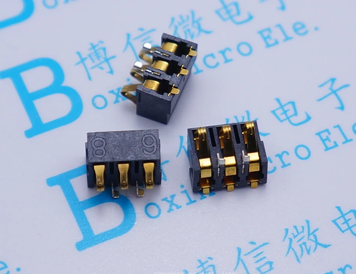 20pcs 68 Battery Holder 6.8MM High 3P Shrapnel Type Battery Connector ...