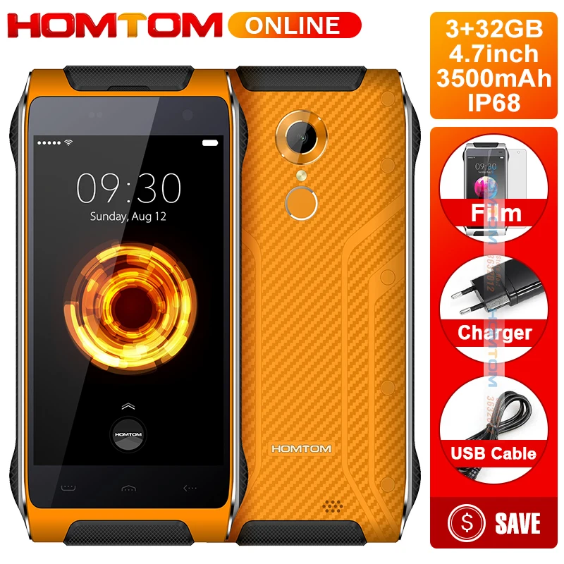 Buy Online Original HOMTOM HT20 PRO IP68 Waterproof Smartphone MTK6753 ...