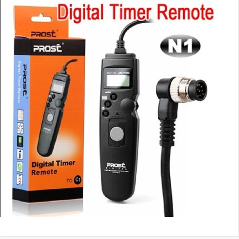PROST Intervalometer Timer Remote Cord Shutter Release TC N1 for Nikon Digital SLR D200 D300 ...