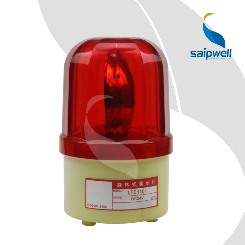 IP54 12/24/110/220/380V AC/DC rotating beacon red rotating flash light ...
