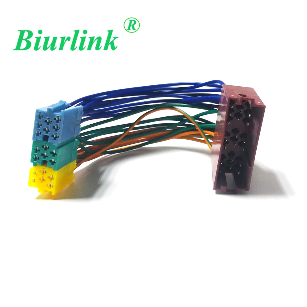 Biurlink Car CD Harness Cable Adaptor Male to Female Mini ISO 20 Pin ...