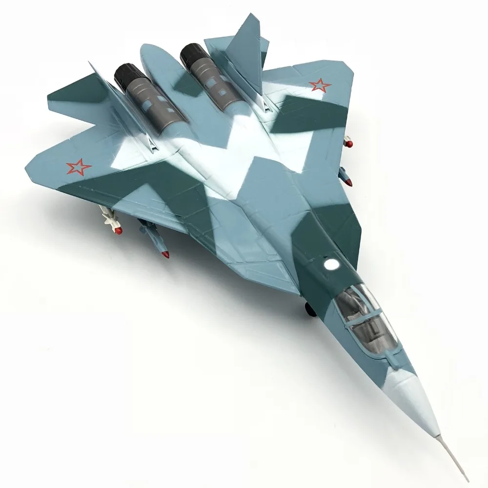 1: 72 Масштаб Модель самолета T50 Su57 модель реактивного хобби ...