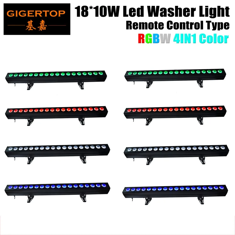 8XLOT 18X10W RGBW Wireless LED Bar/ Wireless LED Wall Washer 4IN1 LEDs ...