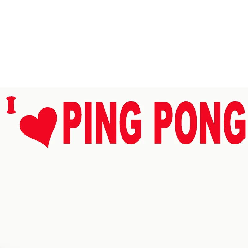 Hot Sale I Love Ping Pong Sports Car Sticker For Truck Window Bumper ...