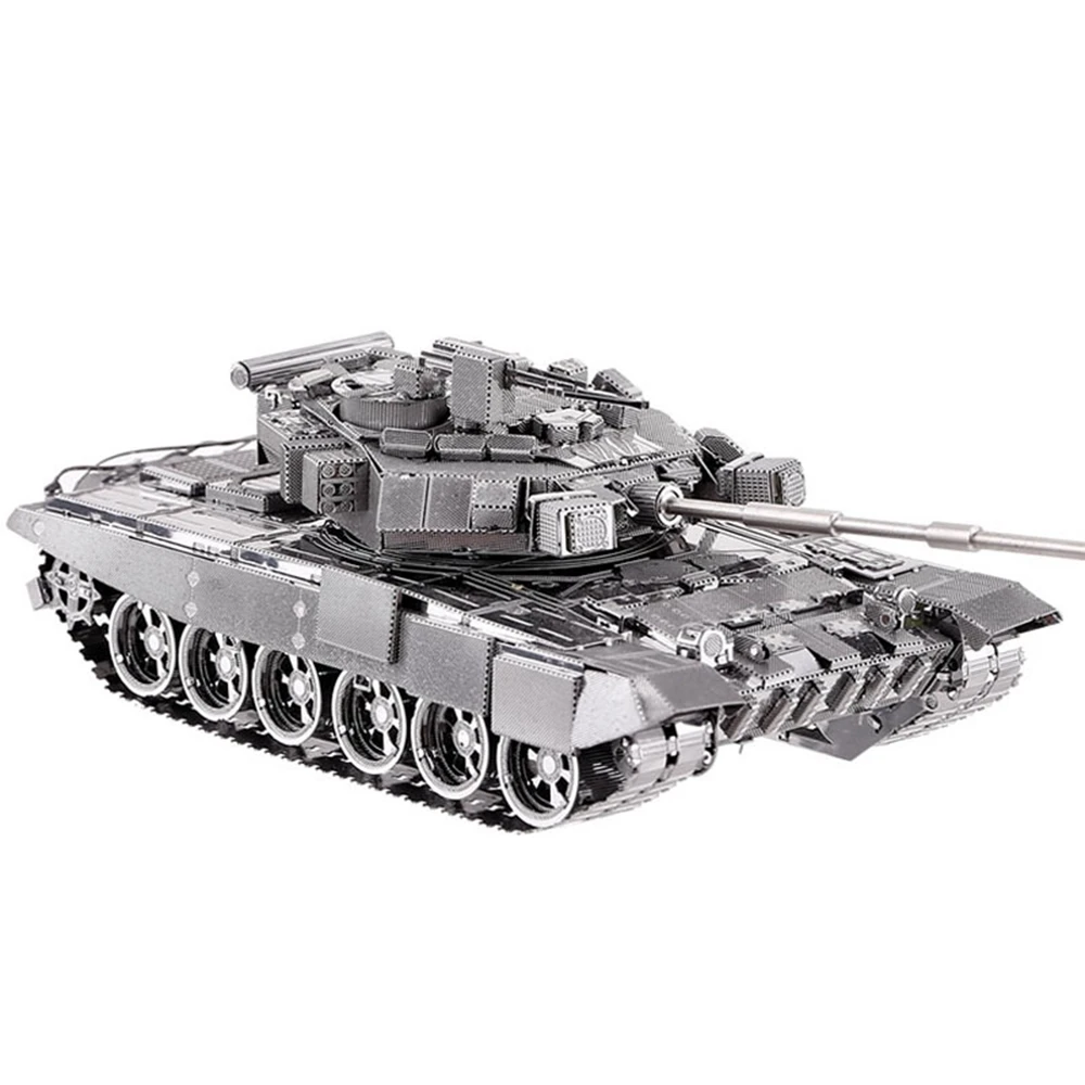 Diy 3d Metal Puzzle Toy, Simulation T 90a Tank Model Kits, Assembled ...