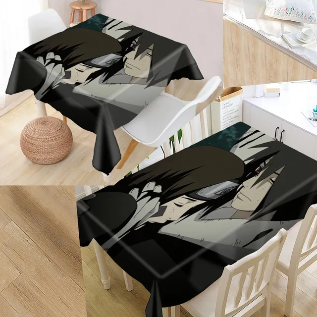 Anime Naruto 02 Custom Table Cloth Oxford Print Rectangular Waterproof ...