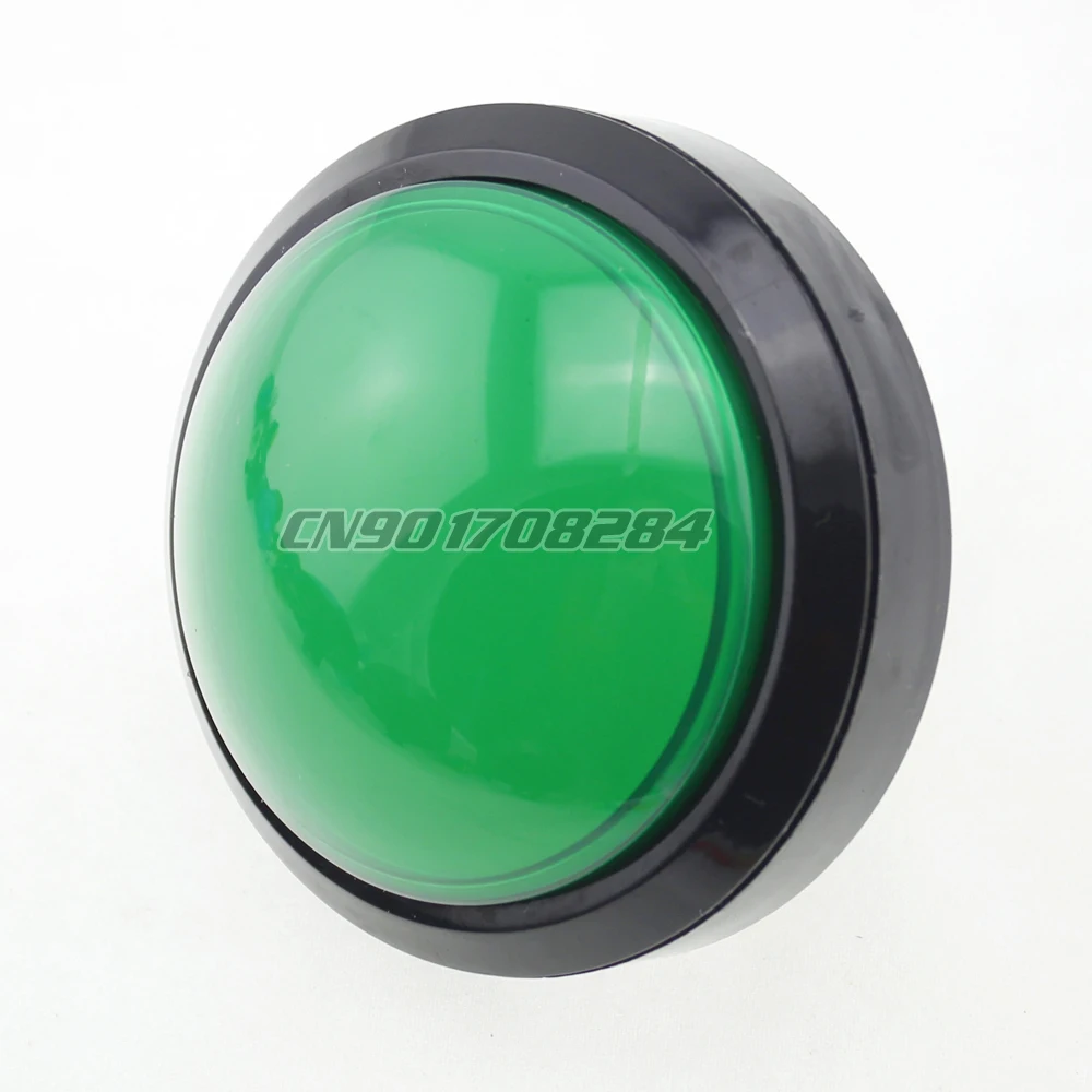 1pcs Green Led Light Large Gmae Machine100mm Buttons For Coin Dj ...