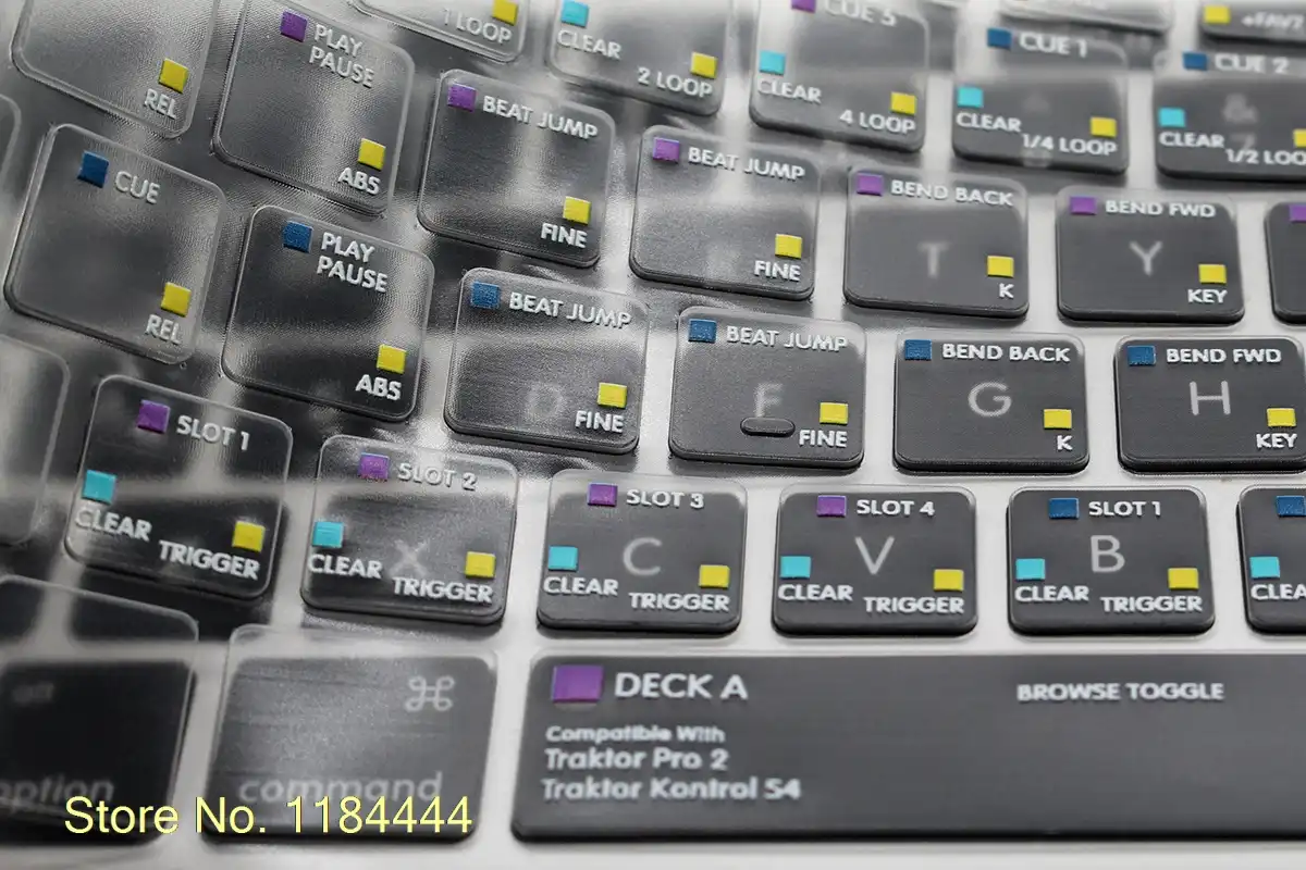 Traktor Pro Hotkey Shortcut Keyboard Cover Asus Laptop - treecap