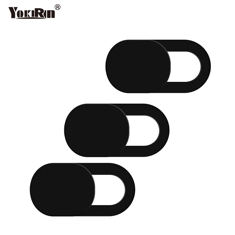Black WebCam Cover Shutter Magnet Slider Plastic Camera Cover For Web ...