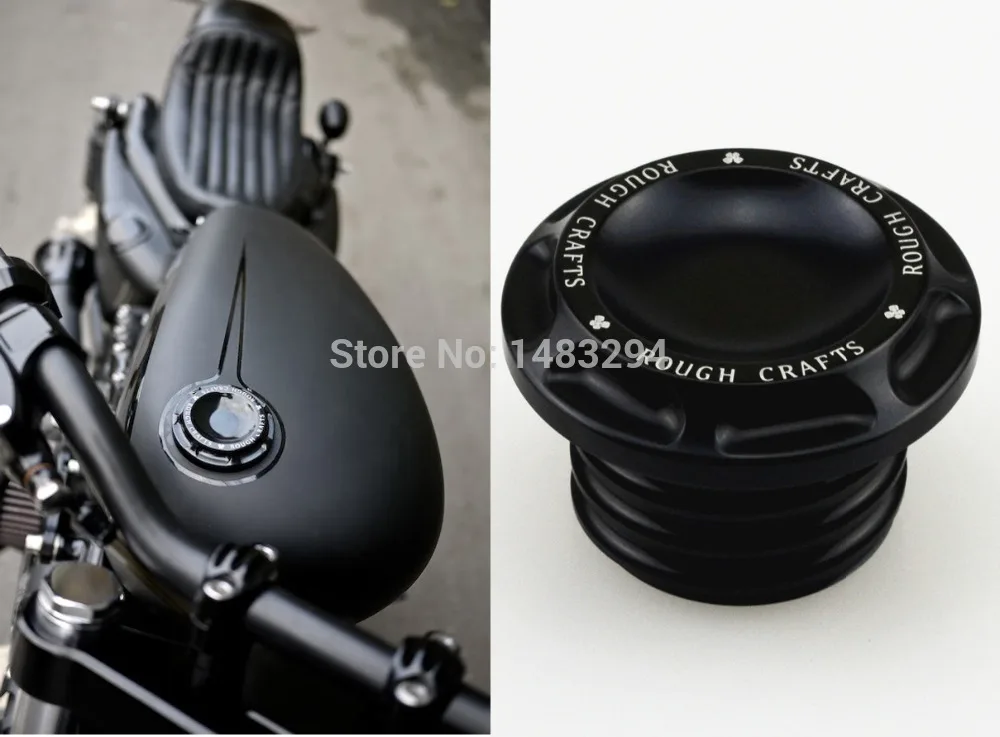 CNC Custom RC Aluminum Fuel Gas Oil Cap fits for Harley Sportster Dyna ...