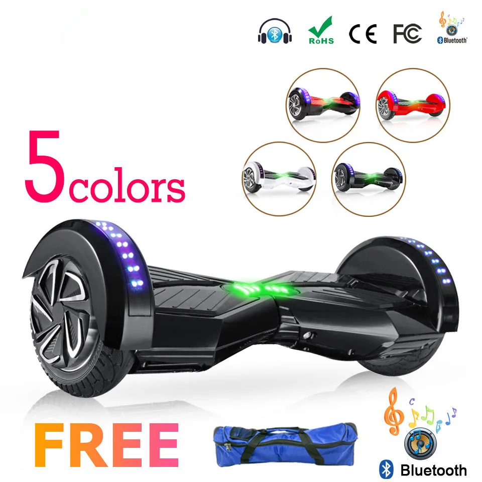 Oxboard Hoverboard 8 Inch Self Balancing Scooter Longboard Electric ...