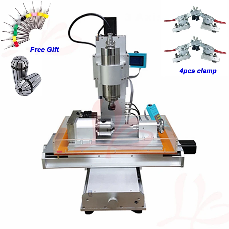 4-Axis-Vertical-CNC-Router-3040-1500W-2200W-Table-Column-1-5KW-2-2KW ...
