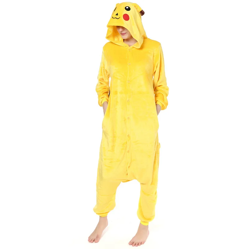 Anime Pokemon Pikachu Pajamas Costume - KawaiiMerch.com