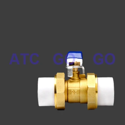 높은 품질의 PVC 더블 노조 황동 볼 밸브 플라스틱 조인트 커넥터 배관 DN25 1 인치 니들 밸브|pvc connector ...