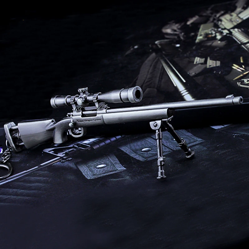 Mini Rifle Gun Toys M24 Sniper Rifle Alloy Weapon Model Guns Decoration ...