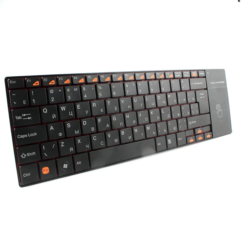 New Arrival Hottest Wireless Slim Desktop PC Keyboard Touch Russian ...
