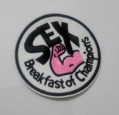 100pcs Sex Breakfast Of Champions Clothing Vest Jacket Patches For F1 ...