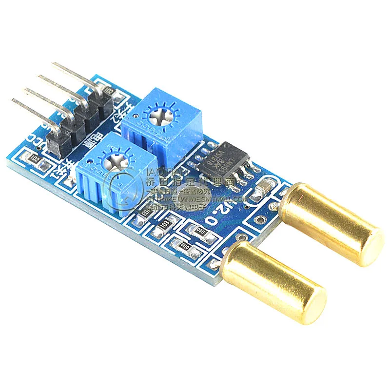 New 2 Way Angle Sensor Module Angle Switch Highly Sensitive Tilt Sensor Electronics Module In Ac