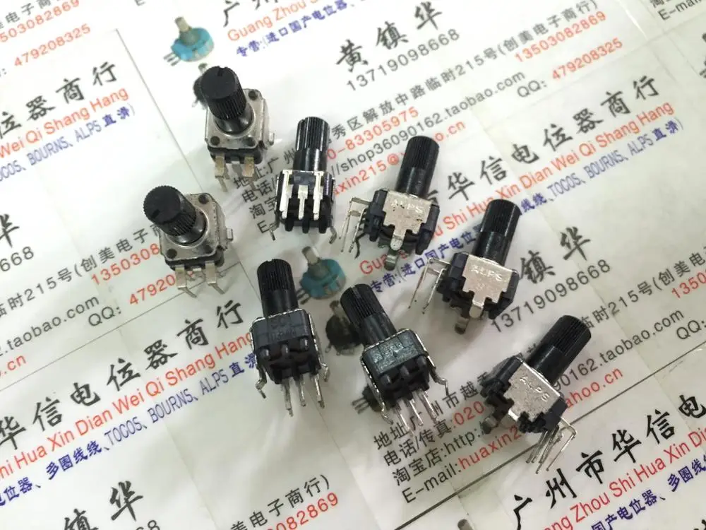 Dual potentiometer 09 type 100% japan|potentiometer 10k|potentiometer ...