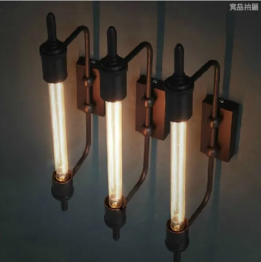 new RH North American type designer retro Wall Lamps retro bedside ...