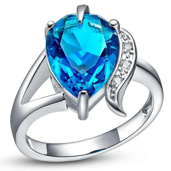 Latest-Design-Fashion-Women-Engagement-Ring-Noble-Charming-Azure-Gem ...