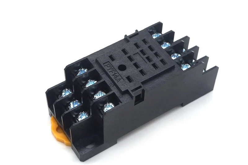 Pyf14a 14 Pin Terminal Relay Socket Base Black For My4nj Base Hh54p ...