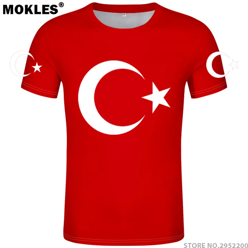 Turkey T Shirt Diy Free Custom Name Number Tur T-shirt Nation Flag Tr ...