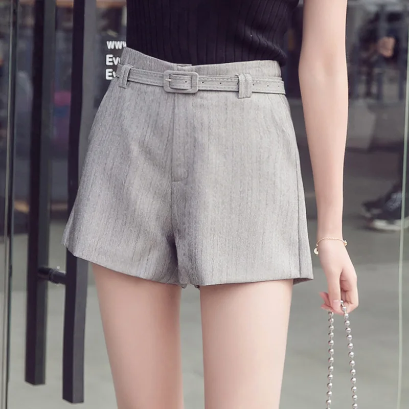 Thin waist A line shorts 2018 female Korean version of the new spring ...