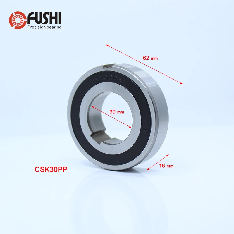 CSK30PP łożysko oporowe sprzęgła 30*62*16mm (1 szt.) z rowkiem CSK6206PP wolnobieg łożyska ...