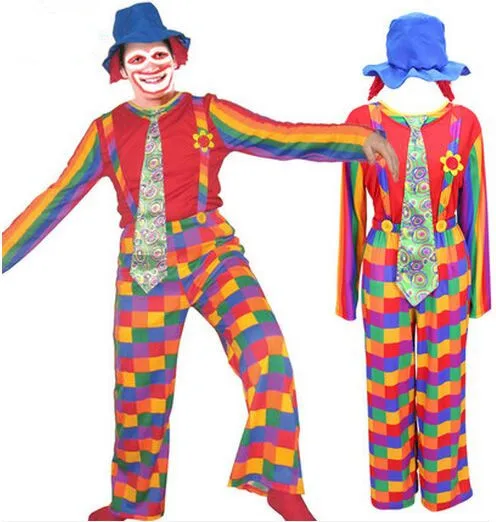 Funny Clown Costumes For Adults Clown Clothes Halloween Cosplay Clown ...