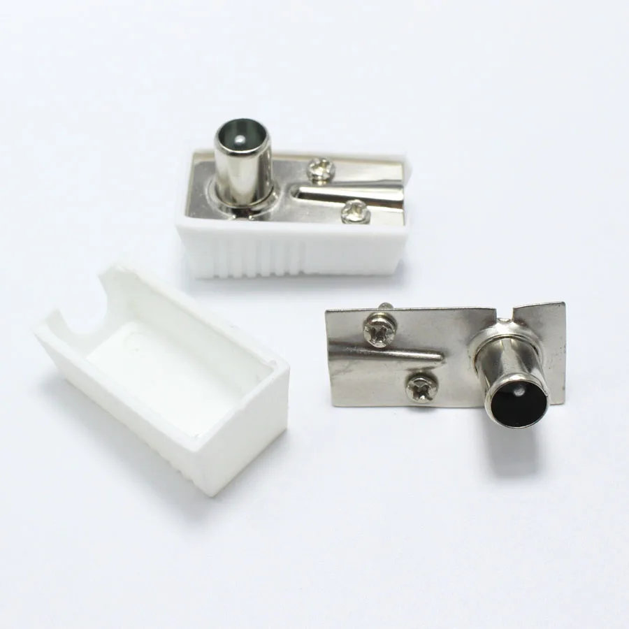 3pcs Bend Right Angle Free Welding Rf Television Male Plug 9.5 L Tv Rf ...