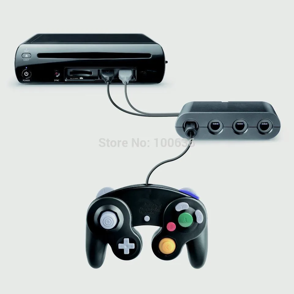 Dealonow 4 Ports for GameCube Controller Adapter for Wii U & PC USB-in ...