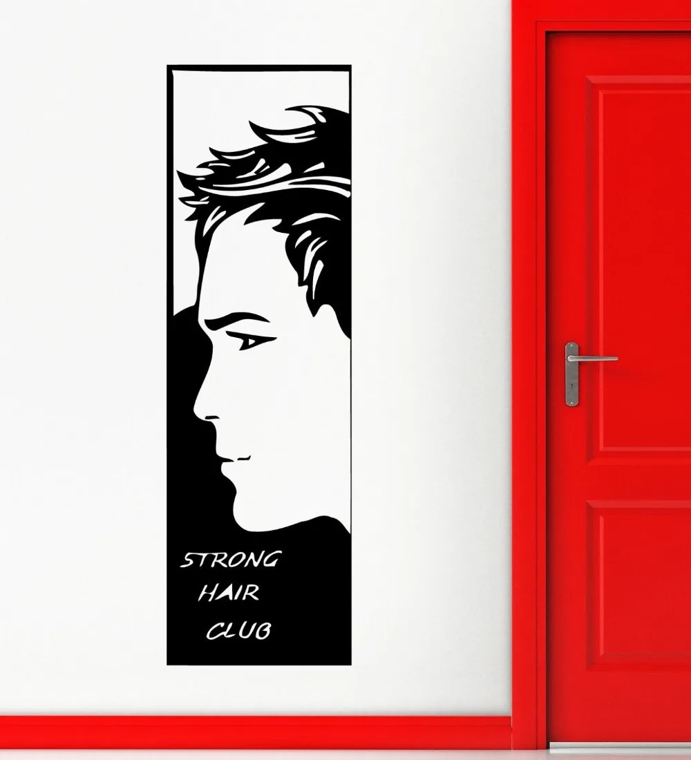 Hot Selling Salon Vinyl Wall Decal Man Barbershop Beauty Art Wall ...