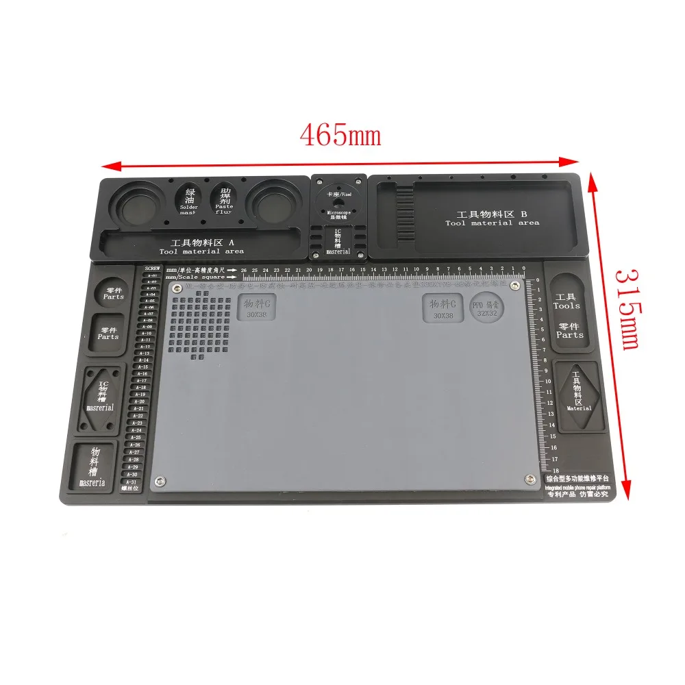 Multifunction Aluminum Alloy Workbench Repair Mat High Heat Resistant ...