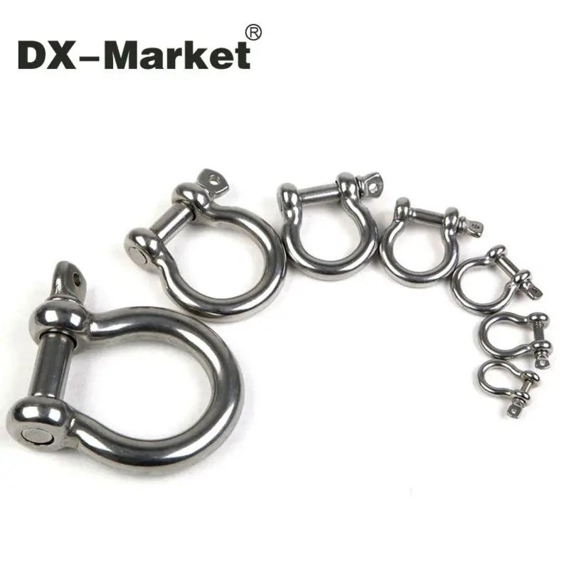 M20 , Chain Bow Rigging Shackle , 304 Stainless Steel Bow Type Rigging ...
