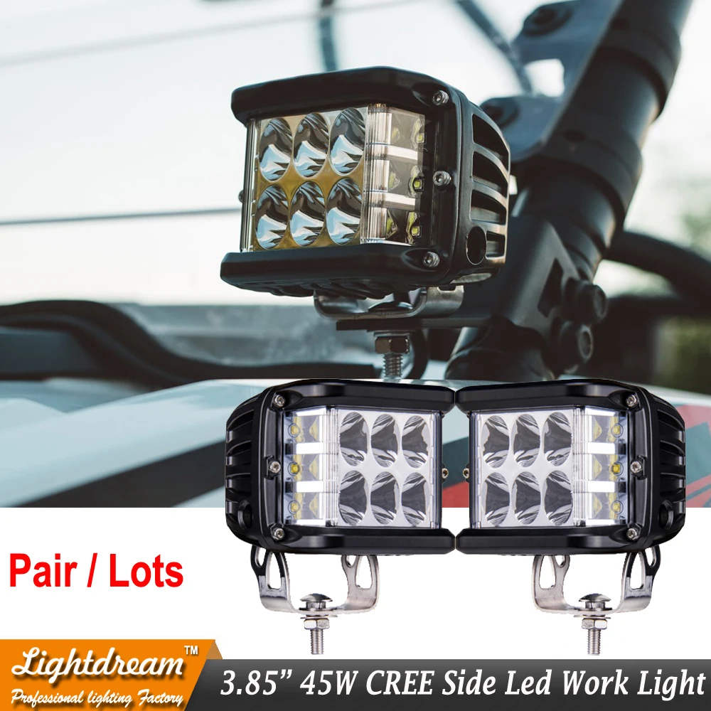 2Pcs Led Offroad 45W Side Shots POD Cubes LED Spot Light 45W led side ...