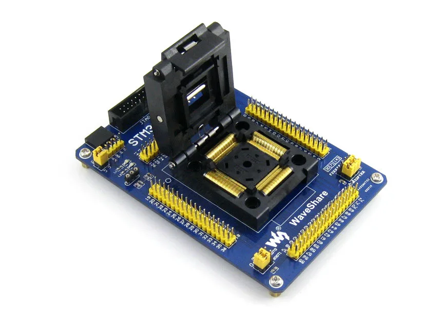 Free Shipping 1pc Stm32 Programming Socket Burning Socket Test Block Stm32f Stm32l Qfp144 In