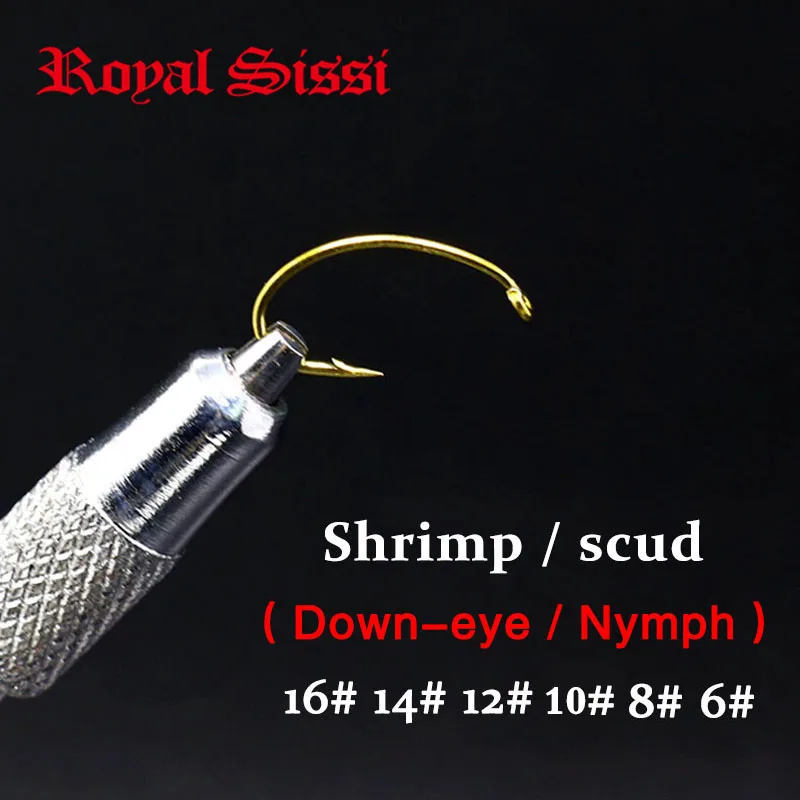 3sizes assorted 60pcs set fly tying sproat bend scud bug nymph hooks 16 ...