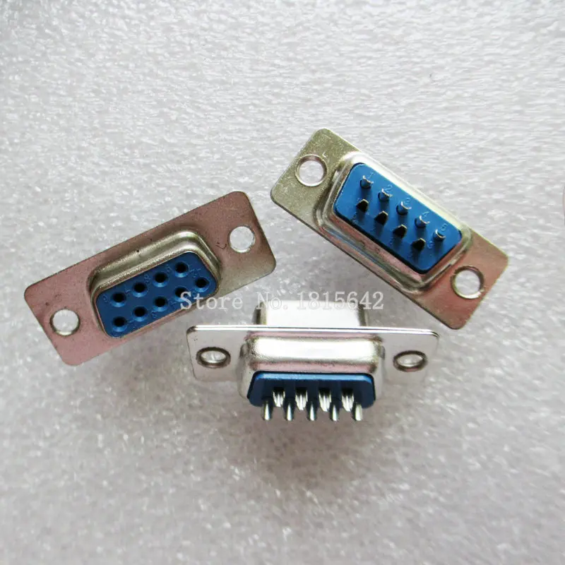10PCS/LOT New RS232 serial port connector DB9 female socket/Plug ...