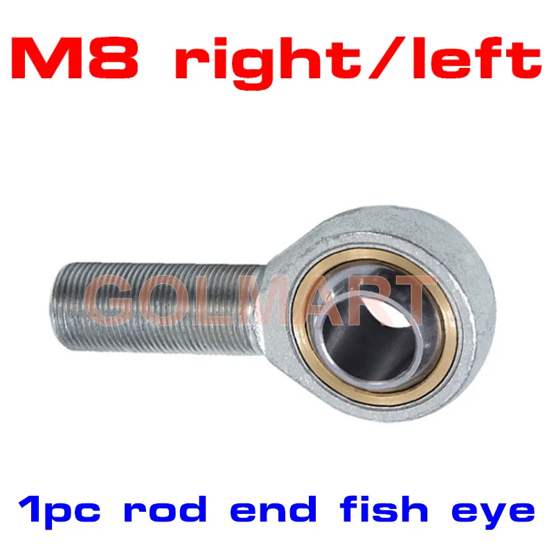 1pc M8 Sa8t/k Hole 8mm Metric Fish Eye External Rod Ends Bearing Male ...