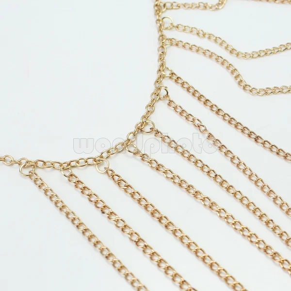 Refaxi 2 Pcs Fashion Women Lady Gold Tone Necklace Jewelry Bikini Beach ...